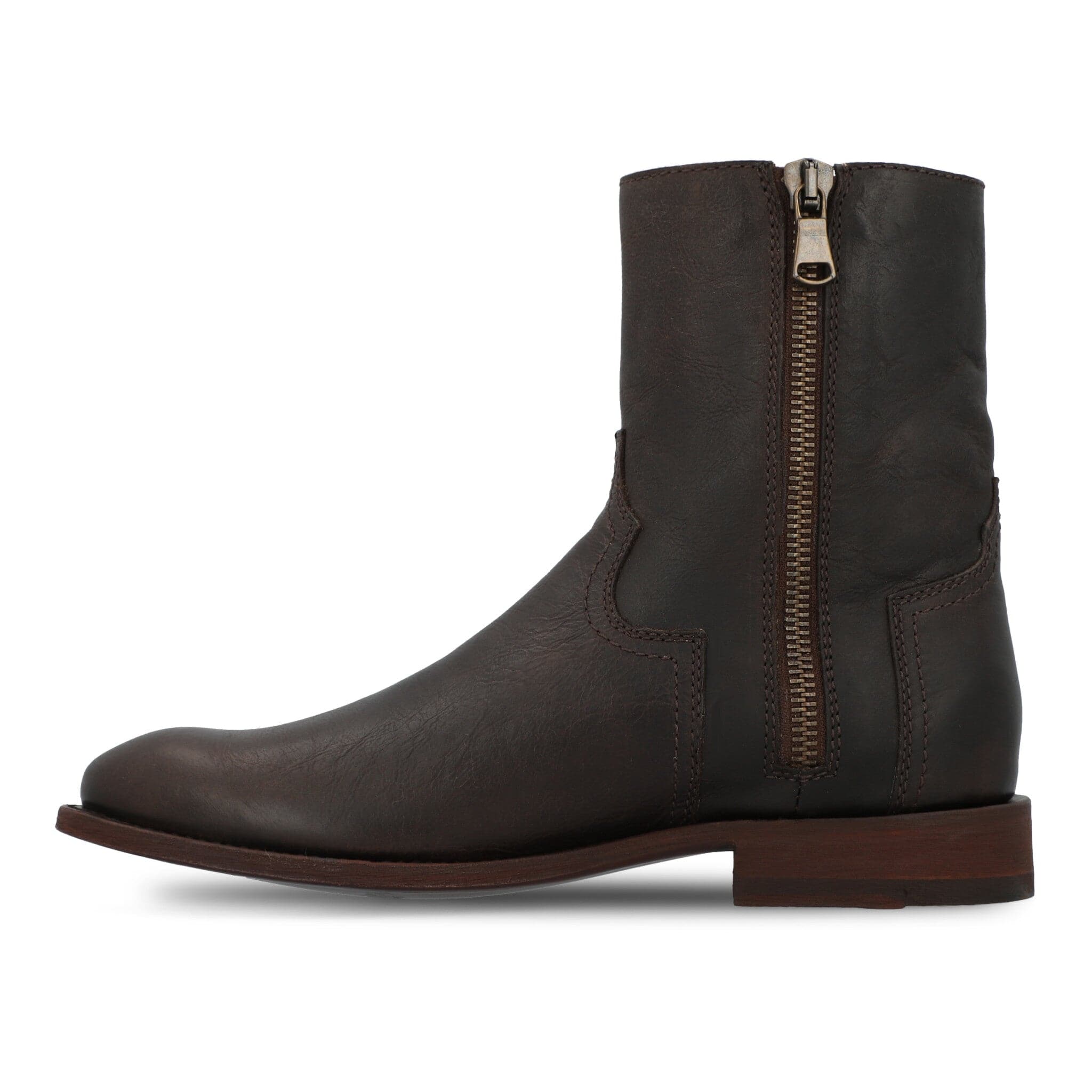 Handcrafted Zip Boots | West Coast Roper | American Bison